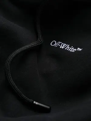 Off-White Logo-embroidered Hoodie Minidress