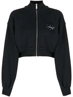 Off-White Arrows Cropped Sweatshirt - Black