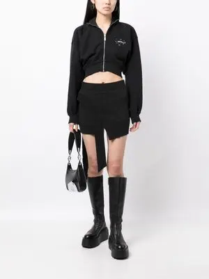 Off-White Arrows Cropped Sweatshirt - Black