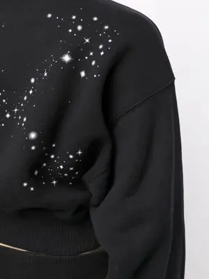 Off-White Arrows Cropped Sweatshirt - Black