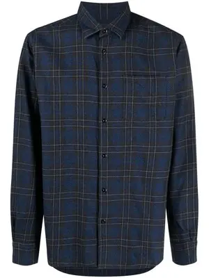 Woolrich Long-sleeve Checked Cotton Shirt