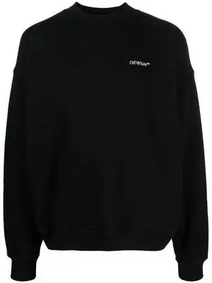 Off-White Abstract-print Cotton Sweatshirt