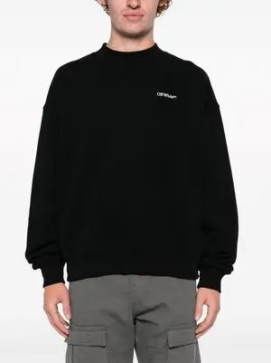 Off-White Abstract-print Cotton Sweatshirt