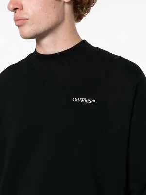 Off-White Abstract-print Cotton Sweatshirt