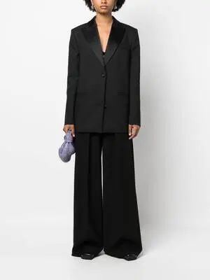 Off-White Single-breasted Tuxedo Blazer