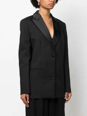 Off-White Single-breasted Tuxedo Blazer
