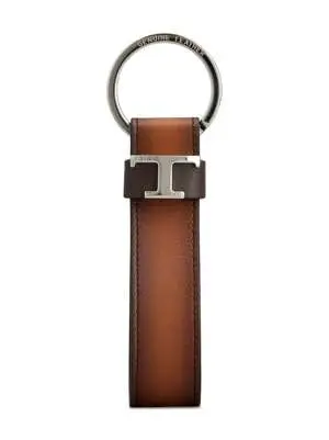 TOD'S Leather Keychain - Brown