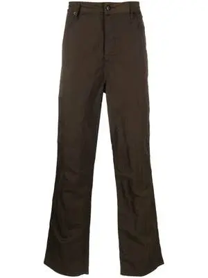 Eckhaus Latta Crinkled Straight-leg Trousers
