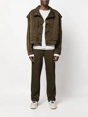 Eckhaus Latta Crinkled Straight-leg Trousers