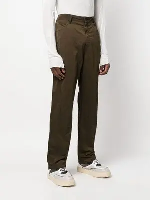 Eckhaus Latta Crinkled Straight-leg Trousers