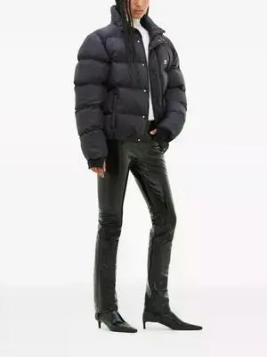 COURREGES Logo-print High-neck Puffer Jacket