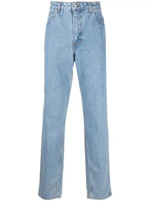 Eckhaus Latta Mid-rise Straight-leg Jeans - Blue