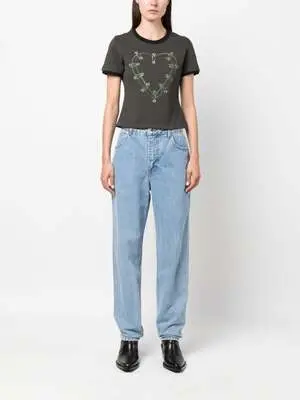 Eckhaus Latta Mid-rise Straight-leg Jeans - Blue