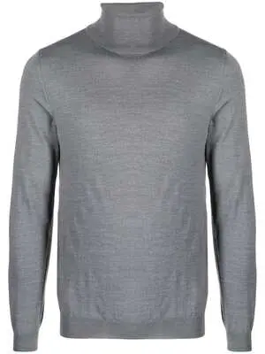 ZANONE Fine-knit Roll-neck Jumper - Grey