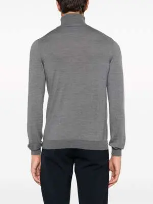 ZANONE Fine-knit Roll-neck Jumper - Grey