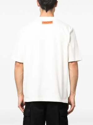 Heron Preston Heron Bird Painted Cotton T-shirt - Neutrals
