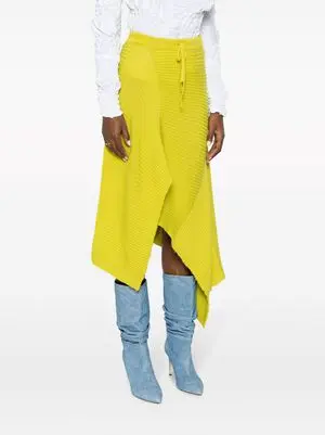 MARQUES' ALMEIDA Asymmetric Merino Midi Skirt