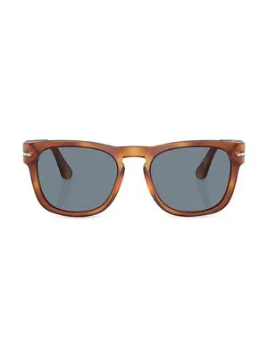 Persol 54mm Elio Square Sunglasses Light Blue