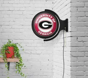 THE FAN-BRAND Ncaa Round Rotating Lighted Wall Clock - One-color