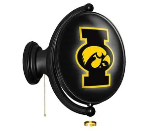 THE FAN-BRAND Ncaa Oval Rotating Lighted Wall S Ign - One-color