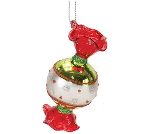 MELROSE Glass Wrapped Candy Ornament