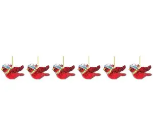 MELROSE Glass Cardinal Bird Ornament - One-color