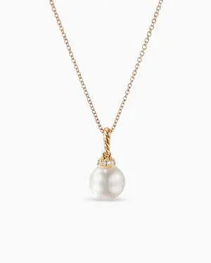 David Yurman Solari And Diamond Pendant Necklace - Pearl