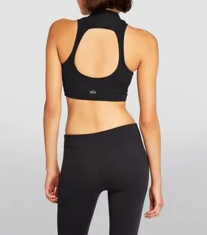 Alo Yoga Goddess Rib Cropped Dynamite Bra