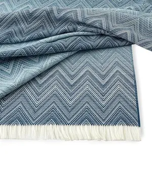 Missoni Merino Wool Timmy Throw - Blue