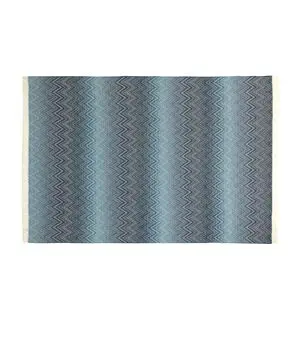 Missoni Merino Wool Timmy Throw - Teal/white