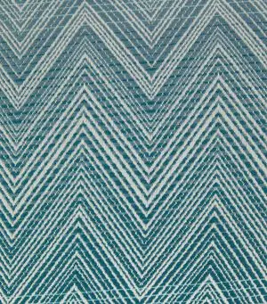 Missoni Merino Wool Timmy Throw - Teal/white
