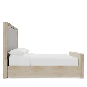 BERNHARDT Prado Upholstered Bed, King - Gray