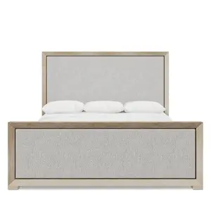 BERNHARDT Prado Upholstered Bed, Queen - Gray