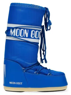 Moon Boot Icon Lilac Nylon Boots - Electric Blue