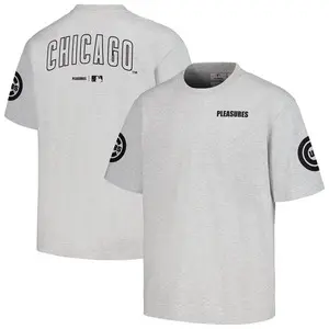 PLEASURES Chicago Cubs Team T-shirt - Gray