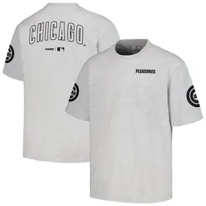 PLEASURES Chicago Cubs Team T-shirt - Gray