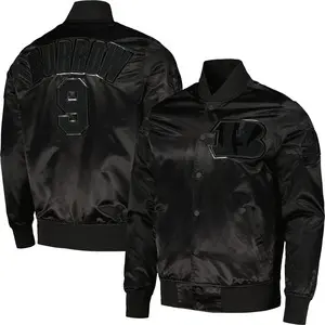 PRO STANDARD Joe Burrow Cincinnati Bengals Player Full-snap Jacket - Black