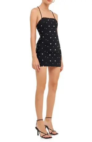 Endless Rose Sequin Floral Embellished Minidress