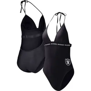 G-III 4HER BY CARL BANKS Las Vegas Raiders One-piece Swimsuit - Black