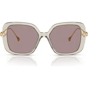 SWAROVSKI 56mm Square Sunglasses - Violet