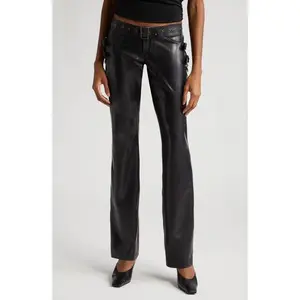 Miaou Toni Latex Pants With Attached Belt