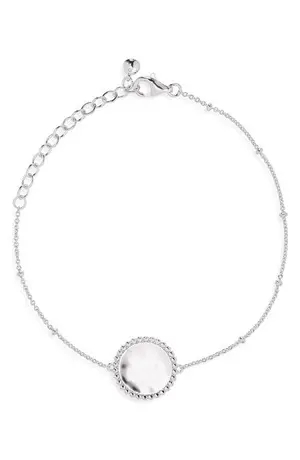 Monica Vinader Deia Beaded Pendant Bracelet - Silver