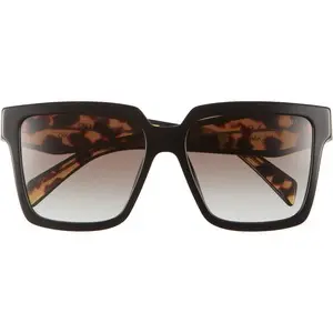 Prada Prada 56mm Square Sunglasses Black