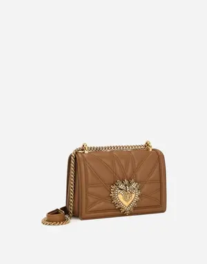 Dolce & Gabbana Medium Devotion Shoulder Bag - Beige