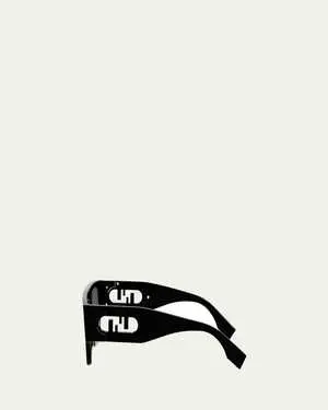 Fendi O'lock Flat-top Cat-eye Sunglasses