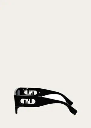 Fendi O'lock Flat-top Cat-eye Sunglasses