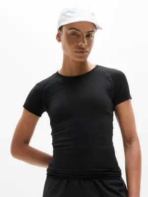 Athleta Athleta Momentum Seamless Tee Black