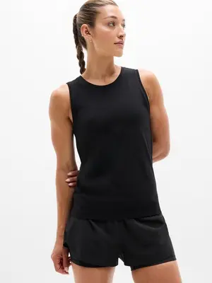 Athleta In Motion Seamless Tank Top - Black