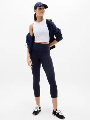 Athleta Salutation Stash Capri - Navy