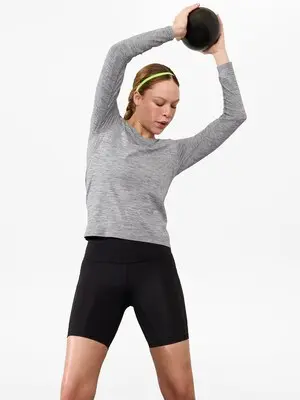 Athleta In Motion Seamless Heather Top